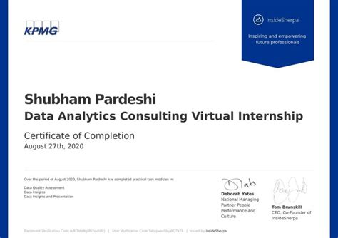 shubham pardeshi on linkedin virtualinternship
