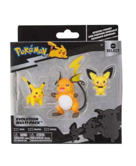 Figuurtje Pokemon Pichu Pikachu Raichu Multipack Evolu Bems 220092 In 1001hobbies