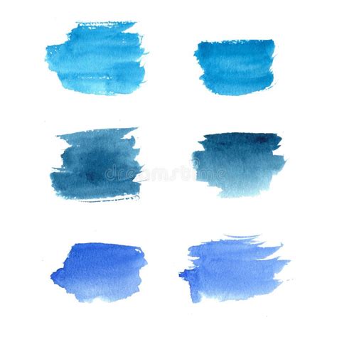 Beautiful Hand Drawn Abstract Watercolor Stain Background Stock