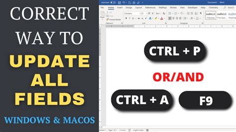 Ms Word Update All Fields Archives PickupBrain Be Smart