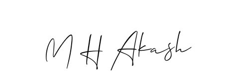 92 M H Akash Name Signature Style Ideas Free Online Signature