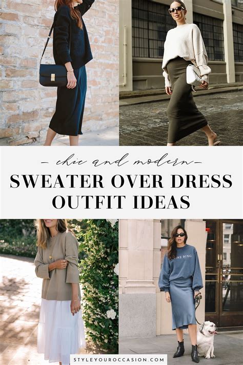 How To Wear A Sweater Over Dress Chic Outfits Tips To Own This Look
