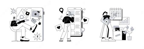 Premium Vector Digital Marketing Abstract Concept Vector Illustrations