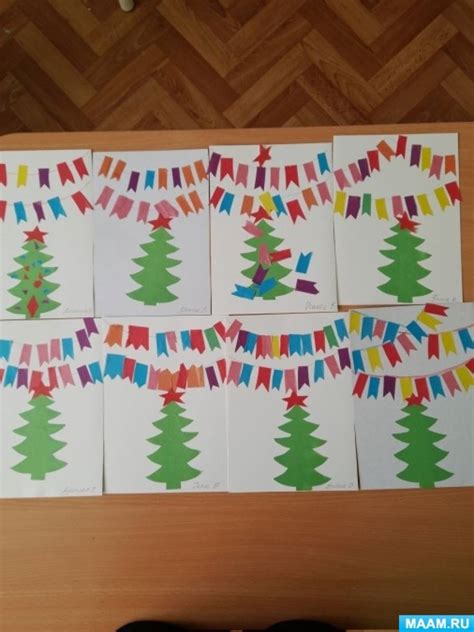 Конспект ООД по аппликации в средней группе «Флажки для нашей ёлочки 3 фото Воспитателям