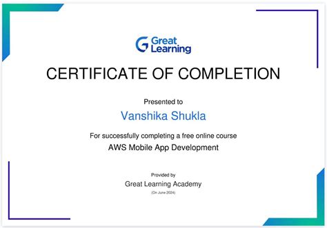 Vanshika Shukla On Linkedin Aws Mobileappdevelopment Greatlearning Awshoneycode Tech
