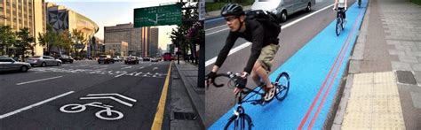 서울 자전거 우선도로에 눈에 띄는 색 칠한다 서울특별시 미디어재단 Tbs