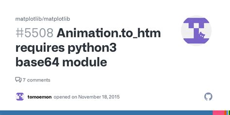 Animationtohtml5video Requires Python3 Base64 Module · Issue 5508