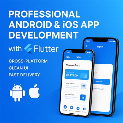 Develop High Quality Android And Ios Mobile App Using Flutter By
