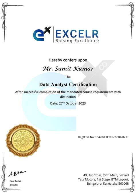 Sumit Kumar On Linkedin Excelr Dataanalytics Certification Professionaldevelopment Datadriven