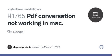 pdf conversation not working in mac · issue 1765 · spatie laravel