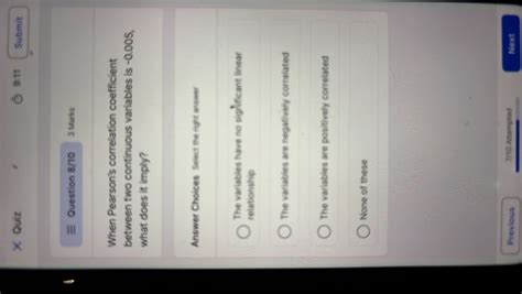 When Pearsons Correlation Coefficient Between Two Continuous Variables I