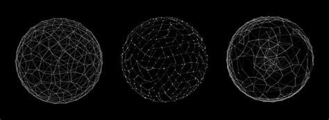 Premium Vector Vector Futuristic Sphere Of Particles And Lines Network Connection Big Data