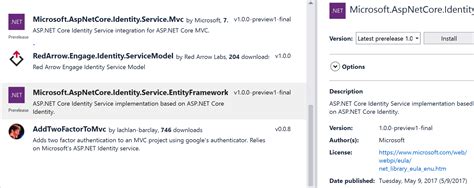 Is Identityservice Available In Asp Net Core Release Stack Overflow