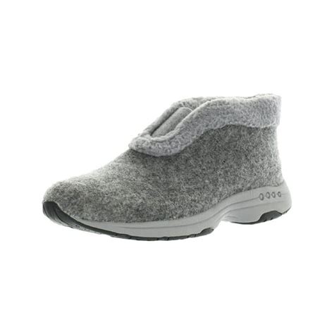 Easy Spirit Womens Treepose 2 Faux Fur Lined Bootie Slippers