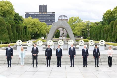 G7峰會廣島揭幕 各國領袖訪紀念館直視核武恐怖 中央社 Nownews今日新聞