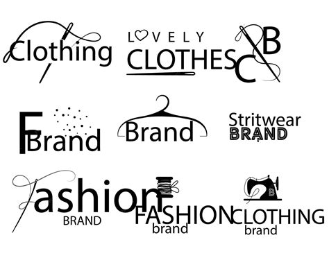 Plantilla De Logotipo De Marca De Ropa Vector Premium