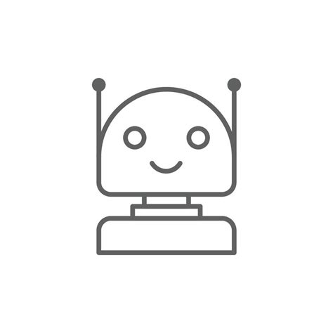 Ai Chatbot Isolated Icon Ai Customer Service Bot Editable Stroke
