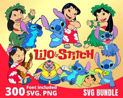 Lilo And Stitch Svg Bundle Lilo And Stitch Clipart Png Stitch