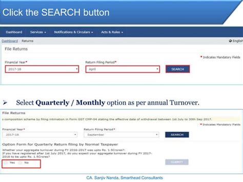 GSTR PPT Filling Step By Step PPTX Business Accounting Finance Business
