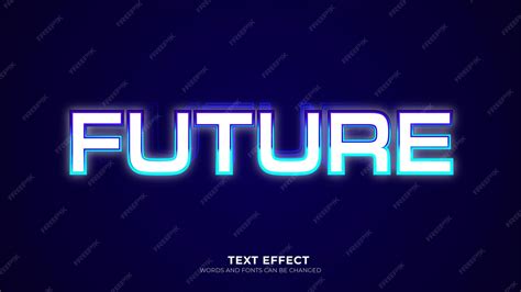 Premium Vector Editable Tech Text Effect