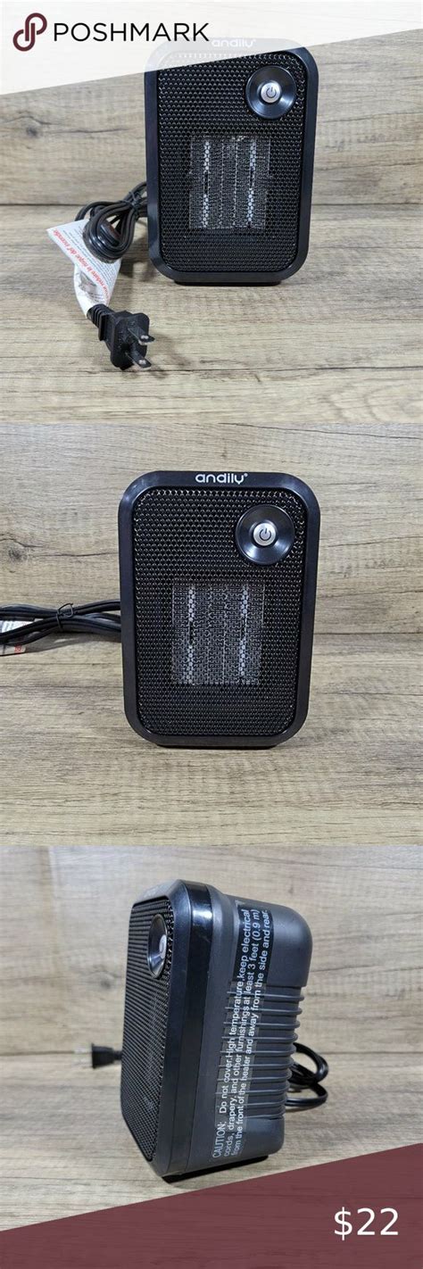 Andily Mini Heater Portable Fh250a B 120v 500w Black Heater Ptc Intertek