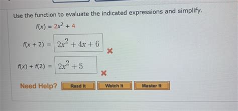 Solved Use The Function To Evaluate The Indicated Solved Use The Function To Evaluate The Indicated