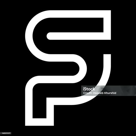 최소 Sp 로고 고급 배경에 Ps 문자의 아이콘입니다 Sp 모노그램 이니셜을 기반으로 한 로고 아이디어 전문적인 다양한 문자 기호와 배경에 Ps 로고 0명에 대한 스톡 벡터