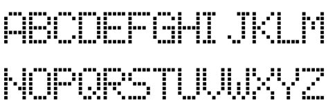 LCD Display Grid Font FFonts Net