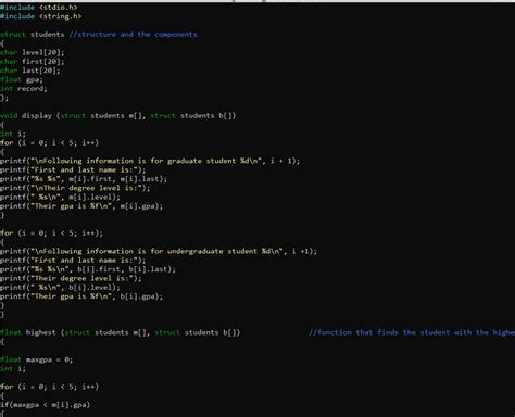 Solved Include Include Struct Students Structure And