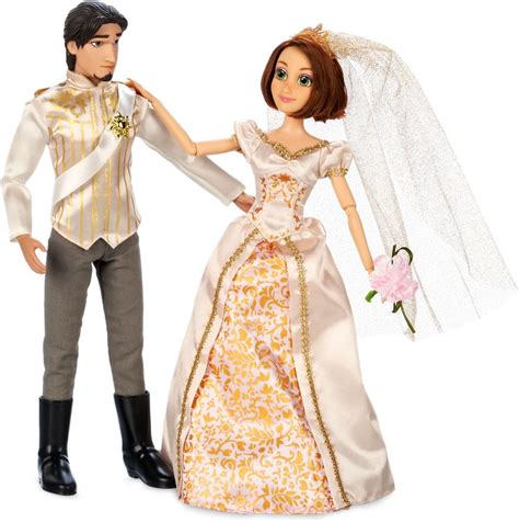 Disney Store Dolls And Games Princess Wedding Doll Set Rapunzel And Prince