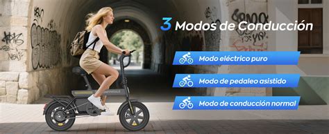 Honeywhale B20 Bicicleta Electrica Plegable Para Adultos Moto