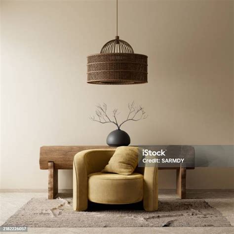보헤미안 스타일로 꾸며진 Livinig 객실 거실의 현대적이고 정통 인테리어 디자인 3d 일러스트레이션 0명에 대한 스톡 사진 및 기타 이미지 Istock