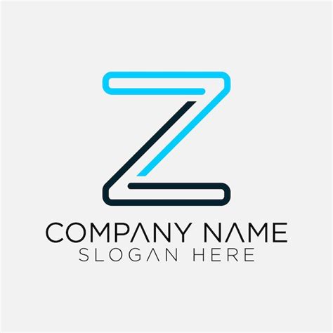 초기 문자 Z 로고 벡터 일러스트 격리 된 배경 프리미엄 벡터
