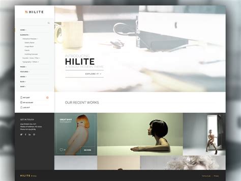 Side Navigation Variant Web Layout Design Web Design Web Layout