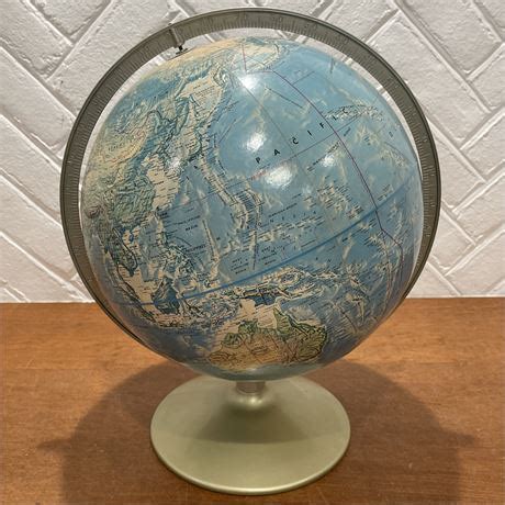 Blazing Auctions Vtg Rand Mcnally 16 Tall World Portrait Globe