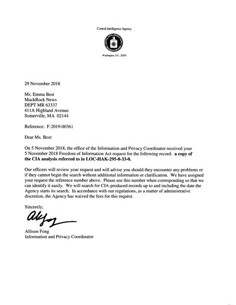 Acknowledgement Letter Documentcloud Acknowledgement Letter Documentcloud