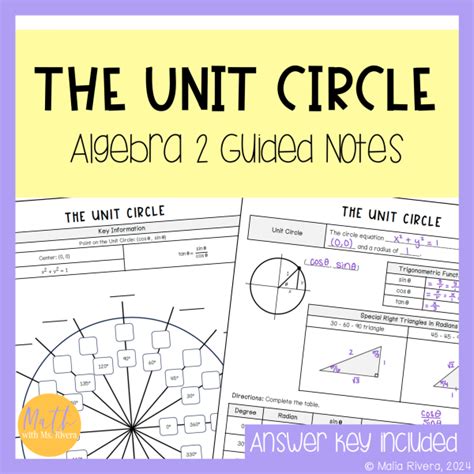 functions and graphs guided notes bundle algebra 2 made by teachers
