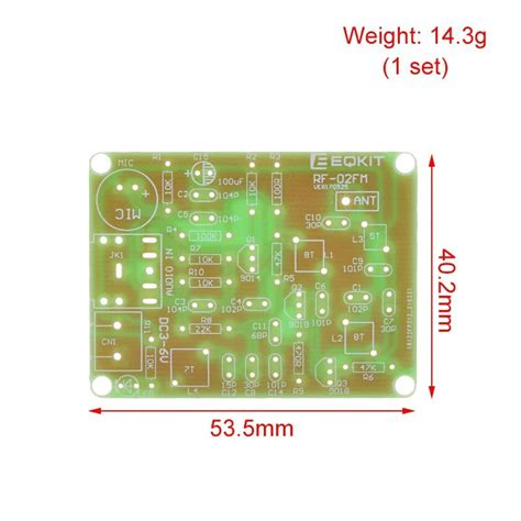 Fm Transmitter Kit Wireless Microphone Loose Parts Fm Transmitter Module Mp3 Repeater Micro