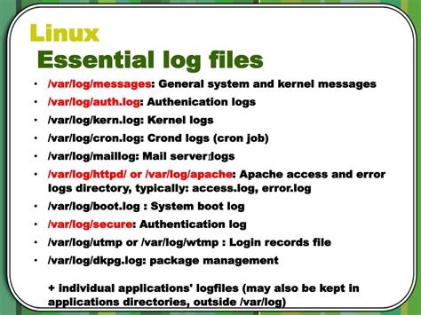 Ppt Linux Logging And Logfiles Monitoring With Swatch Powerpoint
