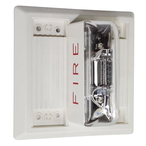 Wheelock Multitone Fire Alarm 24vdc With Strobe 75cd Speaker White