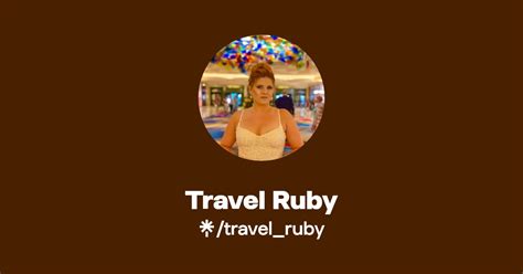 Travel Ruby Instagram Facebook Tiktok Linktree