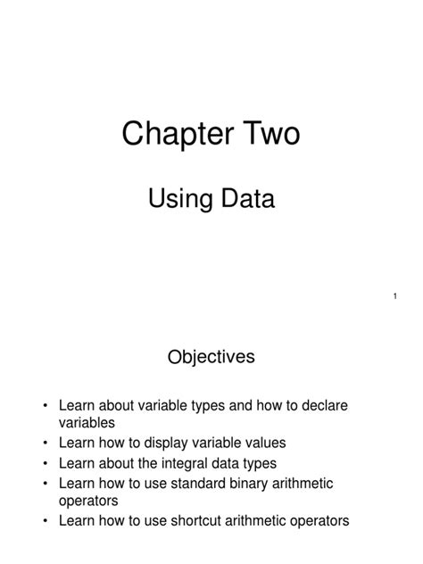 Chapter 02 Using Data In C Pdf Data Type C Sharp Programming