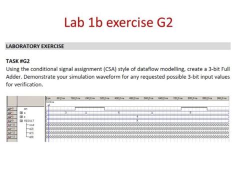 Get Answer Lab 1b Exercise G2 Laboratory Exercise Task G2 Using