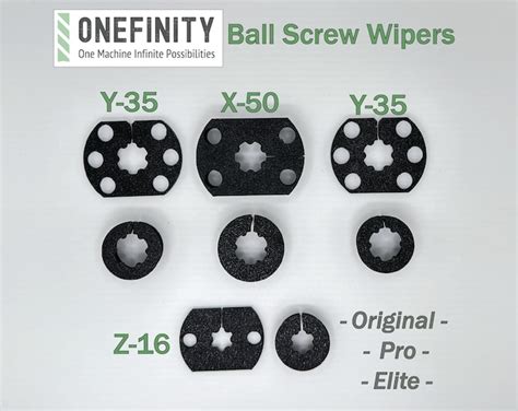 Onefinity Cnc Ball Screw Wipers Complete Set Etsy