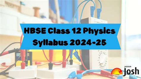 Hbse Class 12 Physics Syllabus 2024 25 Download Class 12 Physics Syllabus Pdf