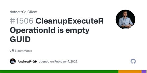 Cleanupexecutereaderasync Operationid Is Empty Guid · Issue 1506