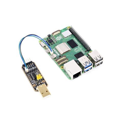 Waveshare Usb To Uart Debugger Module For Raspberry Pi 5 Type A Port