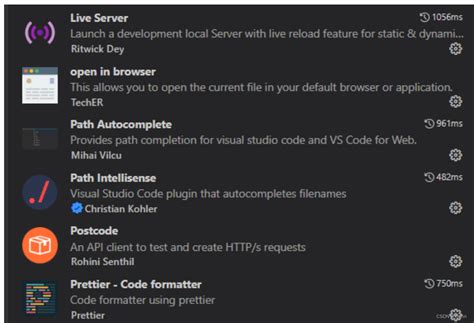 Vscode常用插件 Csdn博客 Vscode常用插件 Csdn博客
