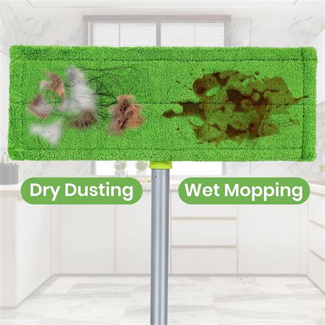 Ghrtgr 2 Pack Microfiber Dust Mops Replacement Pad Refill For Dry
