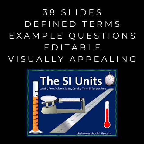 SI Units PowerPoint Guided Notes The Homebabe Daily